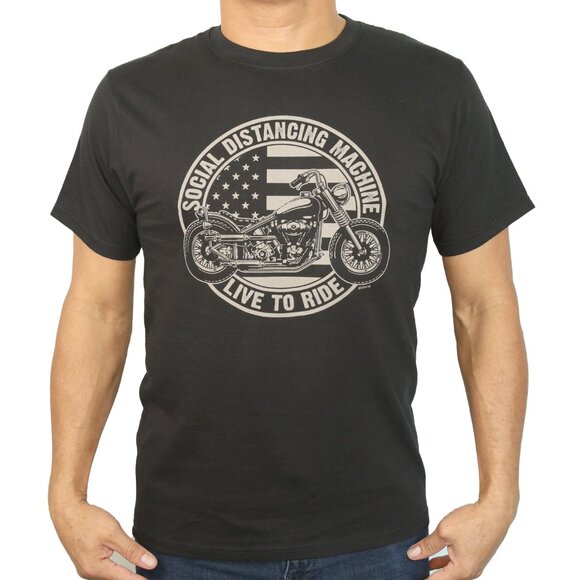 Single Barrel | Shirts | Men Graphic T Social Distancing Machine Single ...
